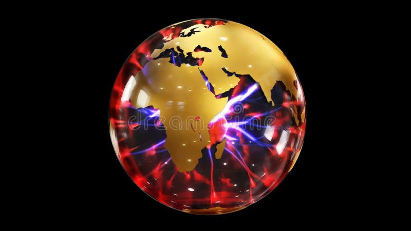 3D Rendering of an Abstract Stylized Planet Globe. Creative and ...