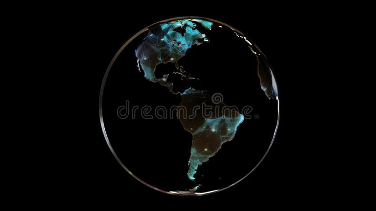 3D Rendering of an Abstract Stylized Planet Globe. Creative and ...