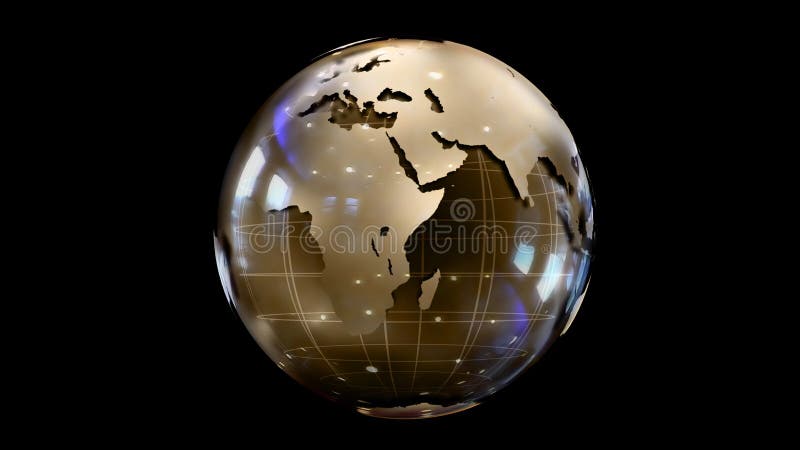 3D Rendering of an Abstract Stylized Planet Globe. Creative and ...