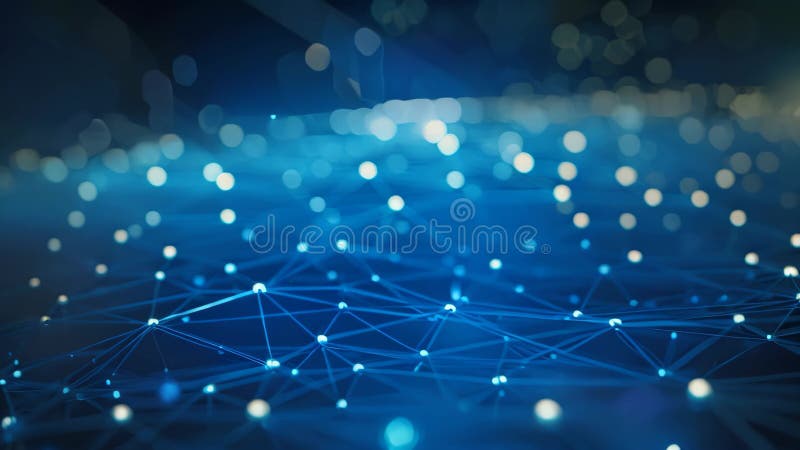 3d Rendering of Abstract Technology Background with Connection Lines. Network Concept, Abstract ...