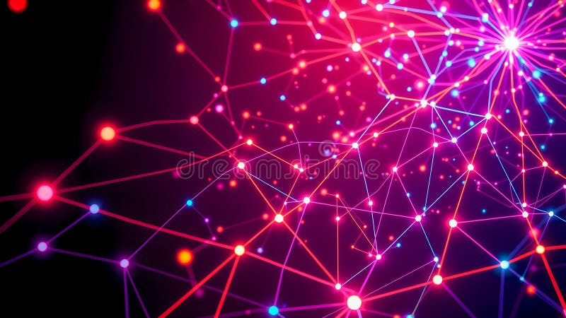 3d Rendering Of Abstract Technology Background Network Connection