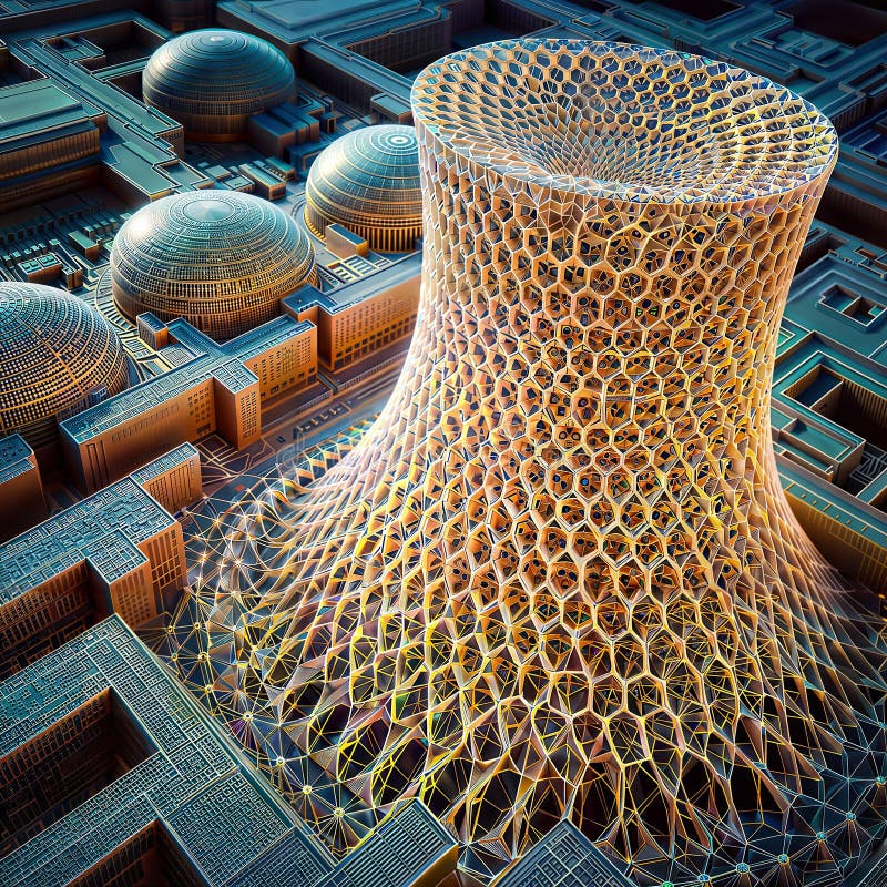 3D Rendering of Abstract Technology Concept Background. Computer ...