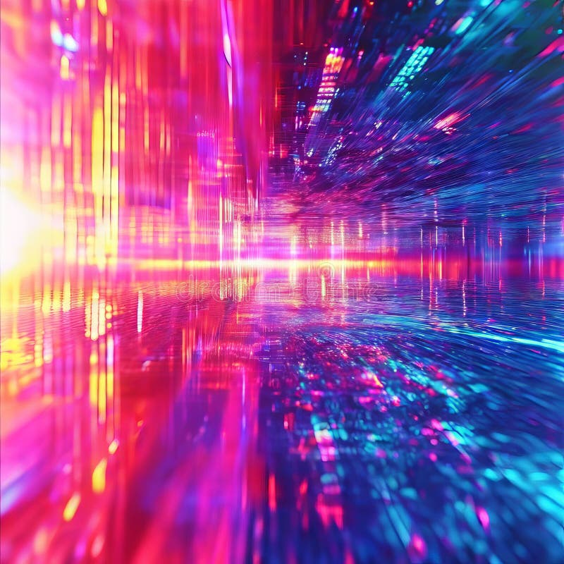 3d Rendering of Abstract Technology Concept Stock Illustration ...