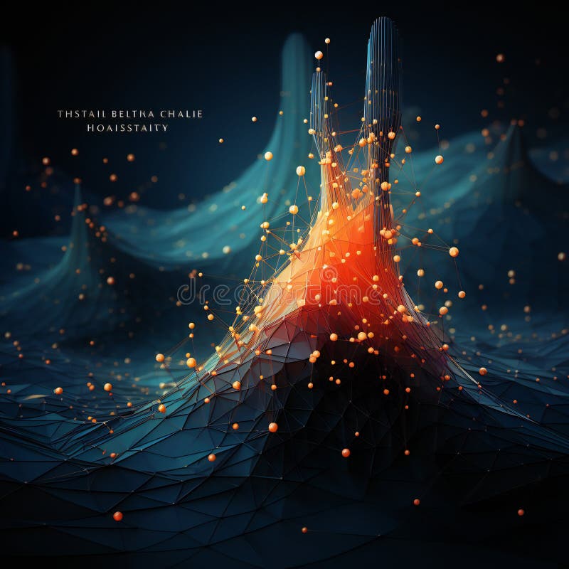 3d Rendering of Abstract Technology Digital Background. Computer Generated Image Stock ...