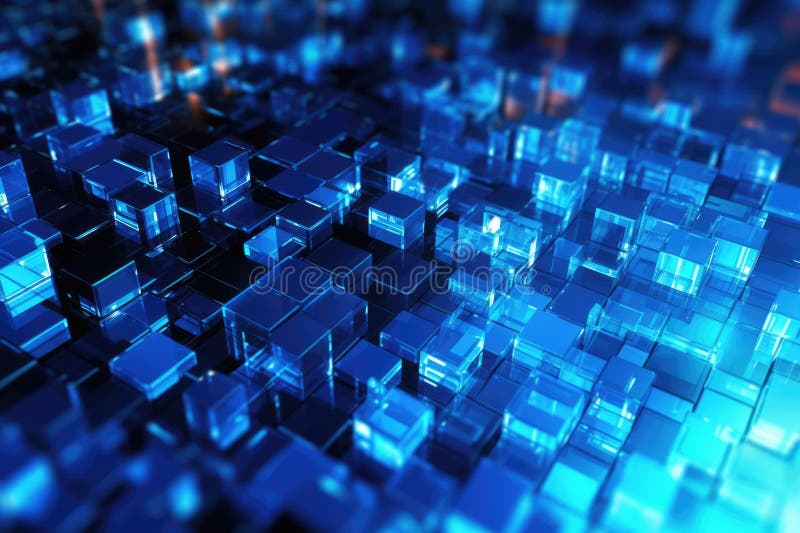 3D Rendering of Abstract Technology Digital Hi-tech Concept with ...