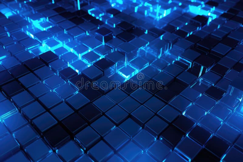 3D Rendering of Abstract Technology Digital Hi-tech Concept with ...