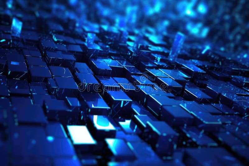 3D Rendering of Abstract Technology Digital Hi-tech Concept with ...