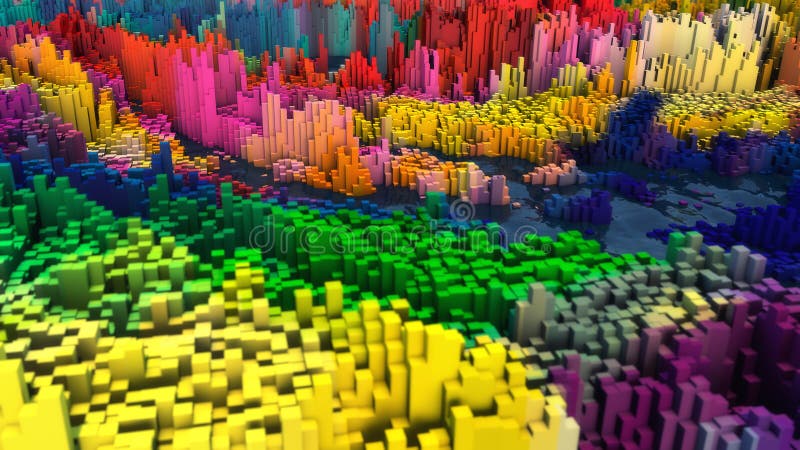 Abstract Topography and Colors Stock Illustration - Illustration of ...