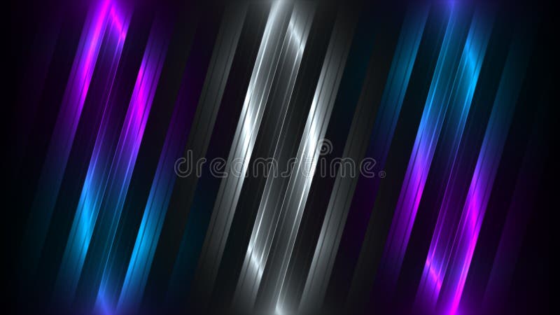 3d Rendering. Abstract Violet, Blue, Black Light Pattern with the ...