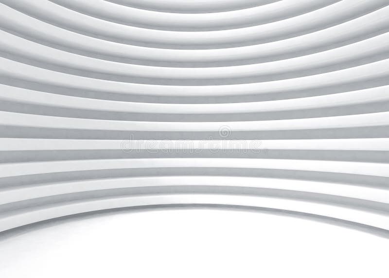 3d Rendering. Abstract White Curve Pattern Wall Background Stock ...