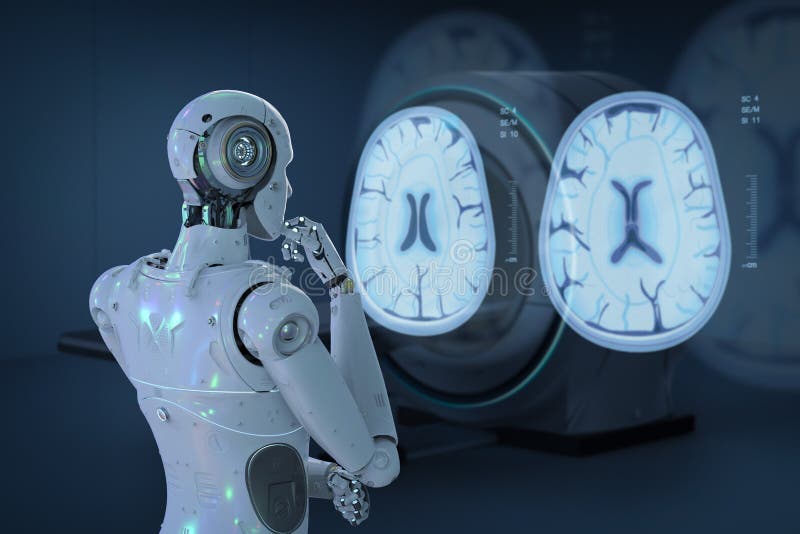 Robot brain learning stock image. Image of concept, intelligence - 95077979