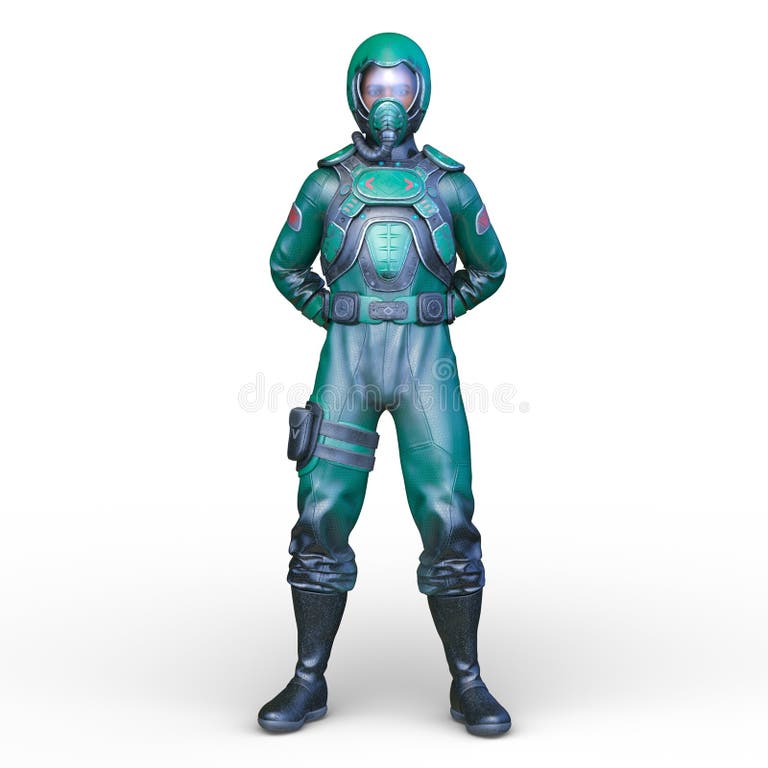 3D Rendering of an Air Force Man Stock Illustration - Illustration of ...