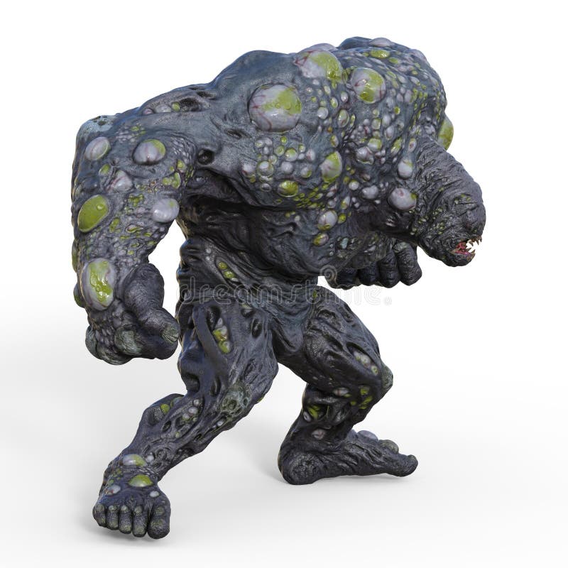 3d-illustration of an Isolated Fantasy Alien Creature Stock ...