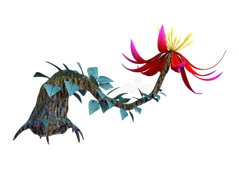 Alien flower stock vector. Illustration of science, space - 12179622