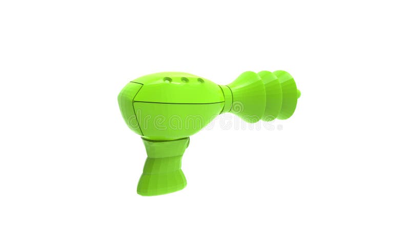 Alien Laser Ray Gun Vector Illustration Stock Vector - Illustration of ...