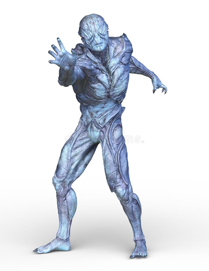 3D Rendering of Alien Monster Stock Illustration - Illustration of ...