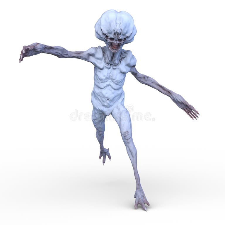 3D Rendering of Alien Monster Stock Illustration - Illustration of ...