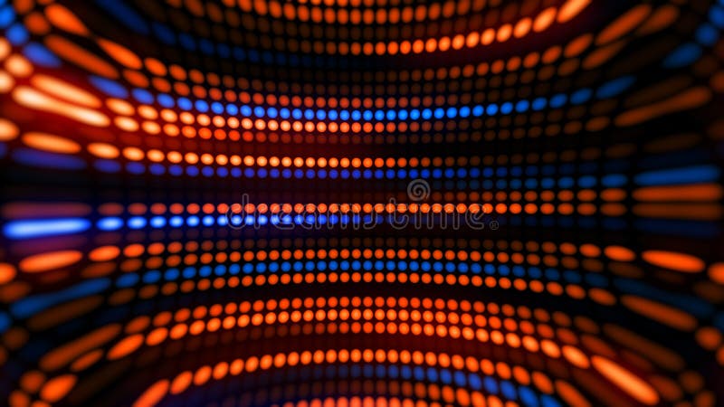 3D Rendering Amazing Bright Neon Background of Round Lights Stock ...
