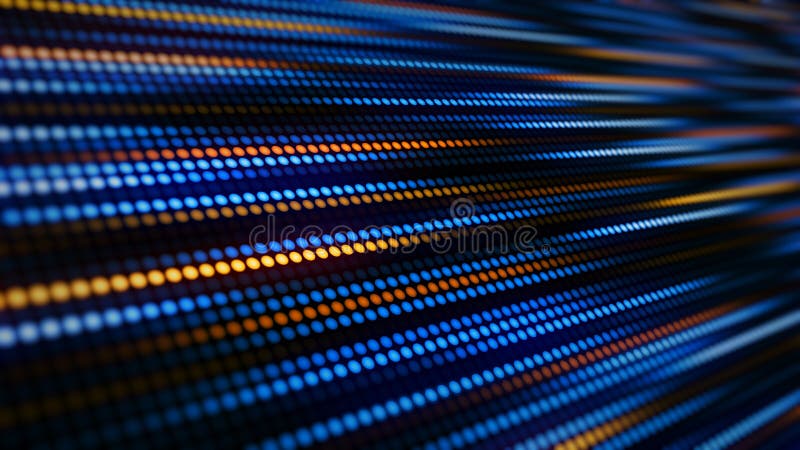 3D Rendering Amazing Bright Neon Background of Round Lights Stock ...