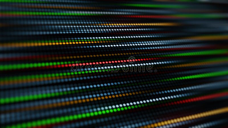 3D Rendering Amazing Bright Neon Background of Round Lights Stock ...