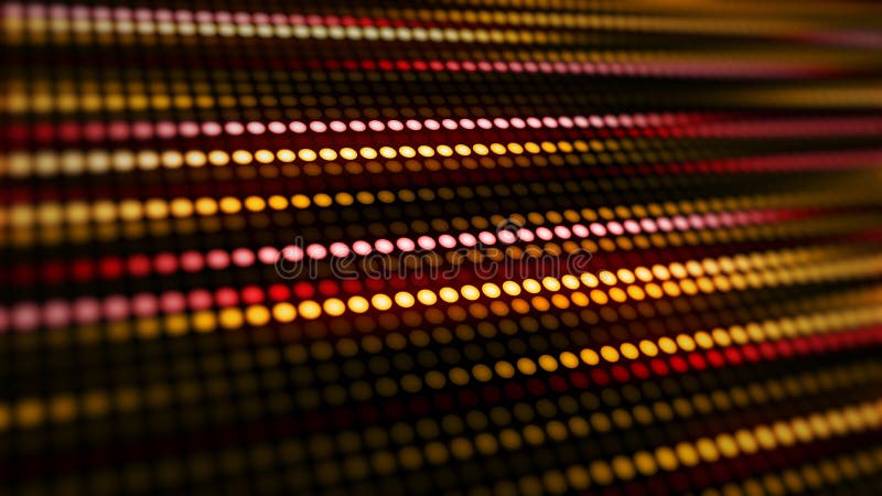 3D Rendering Amazing Bright Neon Background of Round Lights Stock ...