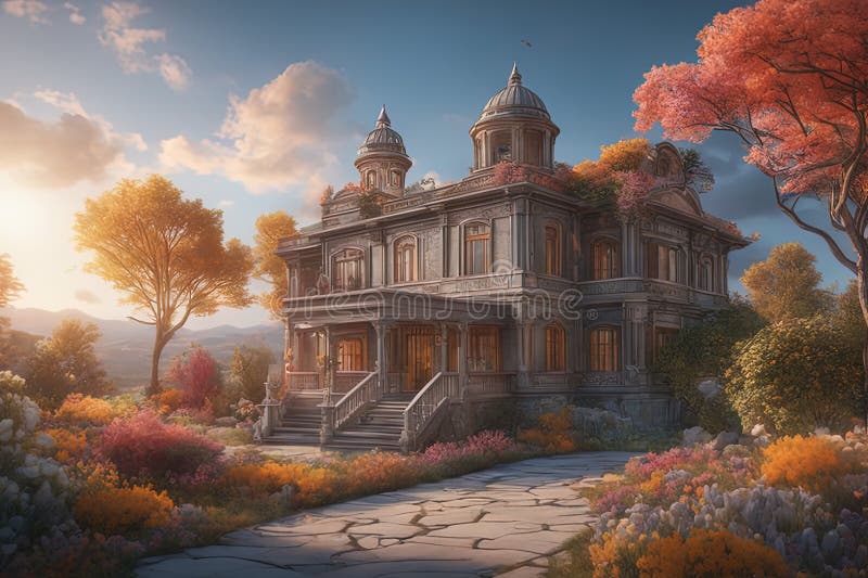 3d Rendering of the Ancient Fantasy Castle 3d Rendering of the Ancient ...