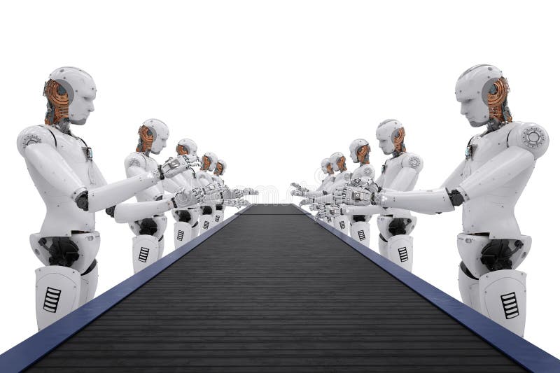Robot assemble line stock image. Image of conveyor, cybernetic - 109304135
