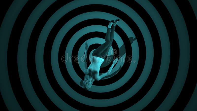 Vertigo falling female stock footage. Video of rays - 186651188