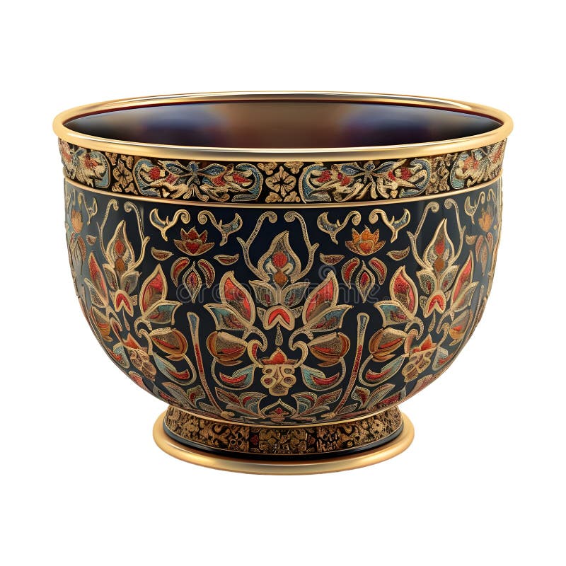 3D Rendering of a Antique Chinese Bowl on Transparent Background - Ai ...