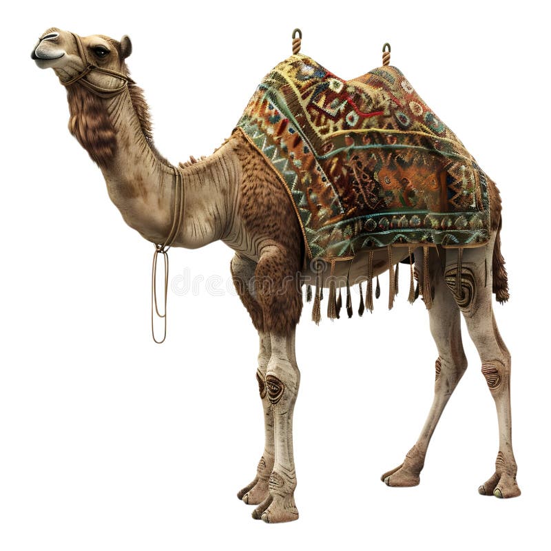 3D Rendering of a Arabian Camel on Transparent Background - Ai ...
