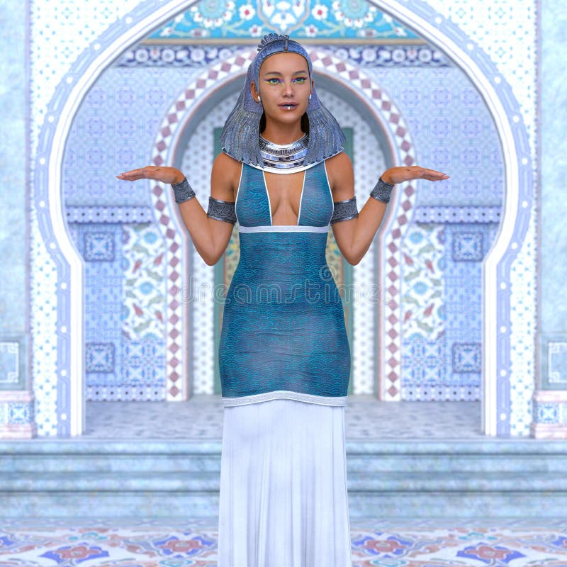 3D Rendering of an Arabian Princess Stock Illustration - Illustration ...