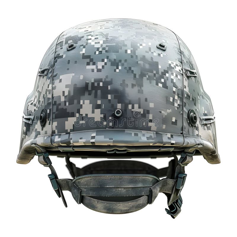 3D Rendering of a Army Safety Helmet on Transparent Background - Ai ...