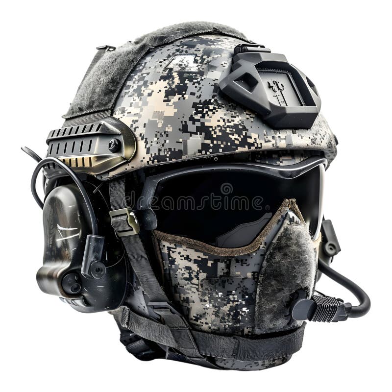 3D Rendering of a Army Safety Helmet on Transparent Background - Ai ...