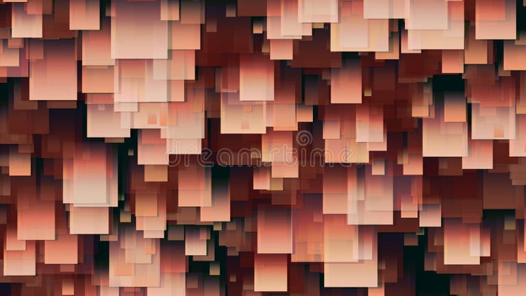 3D Rendering of an Array of Square Stickers. Stickers of Different ...