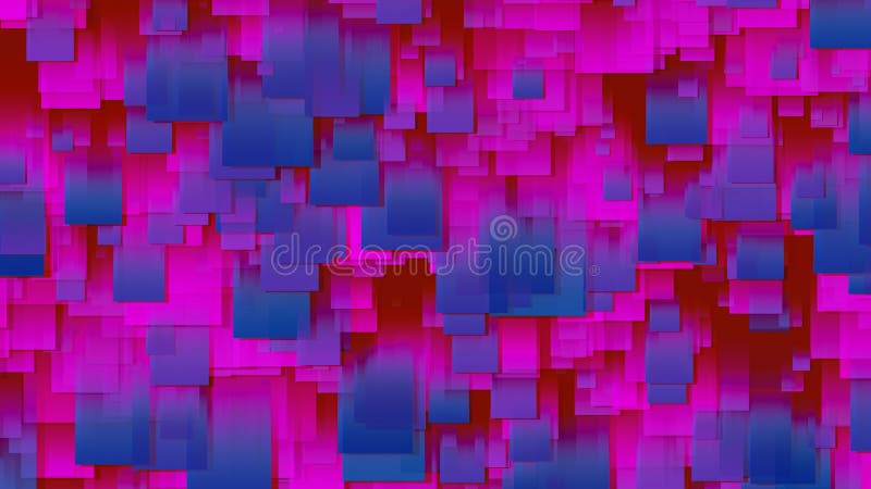 3D Rendering of an Array of Square Stickers. Stickers of Different ...