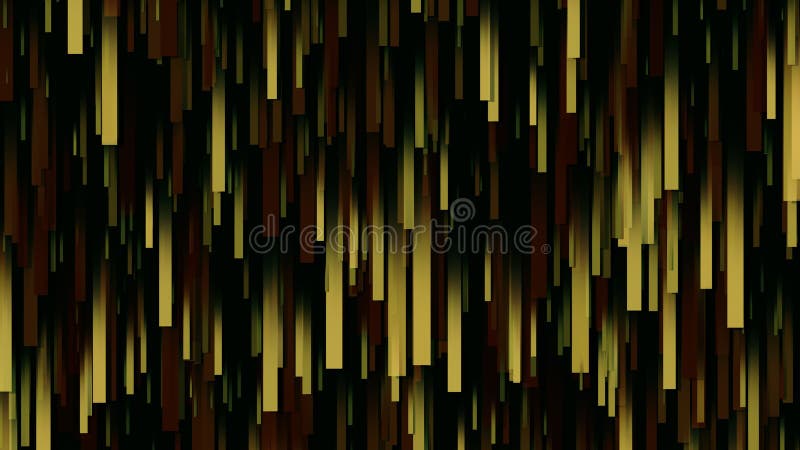 3D Rendering of an Array of Stripes. Stripes of Different Sizes in ...