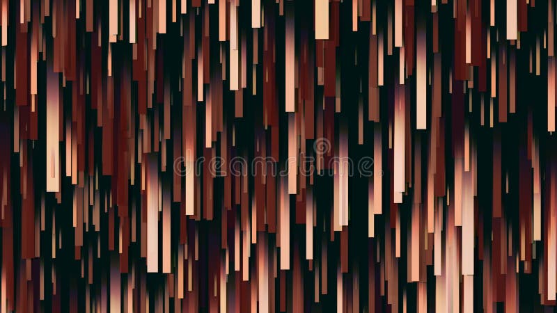 3D Rendering of an Array of Stripes. Stripes of Different Sizes in ...