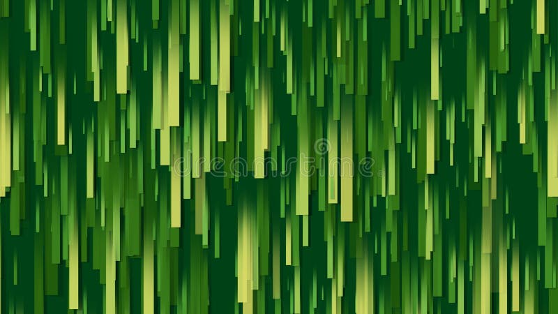 3D Rendering of an Array of Stripes. Stripes of Different Sizes in ...