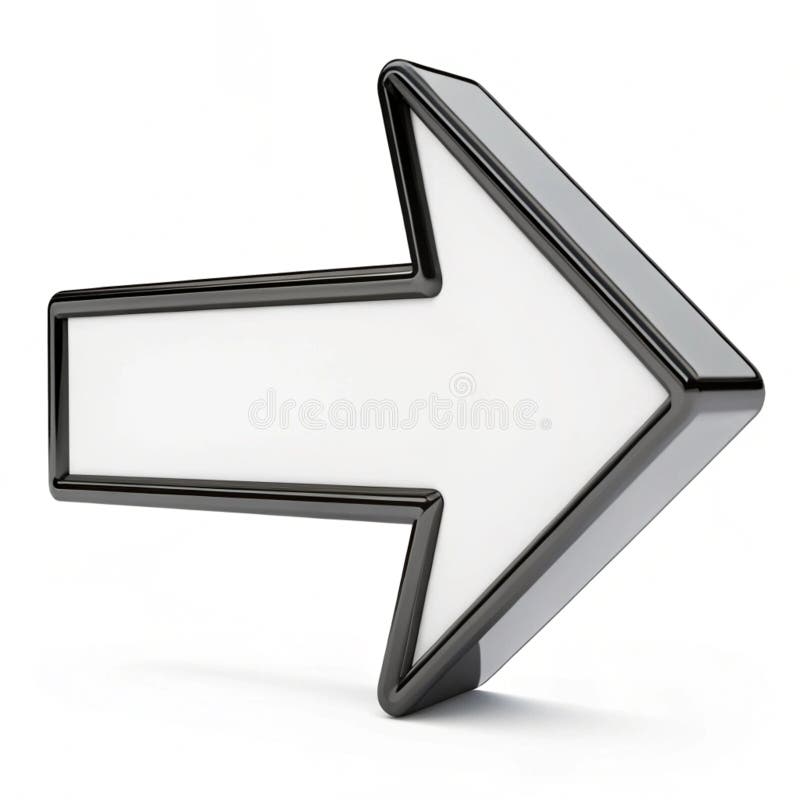 3D Rendering Arrow Icon Transparent Stock Illustration - Illustration ...