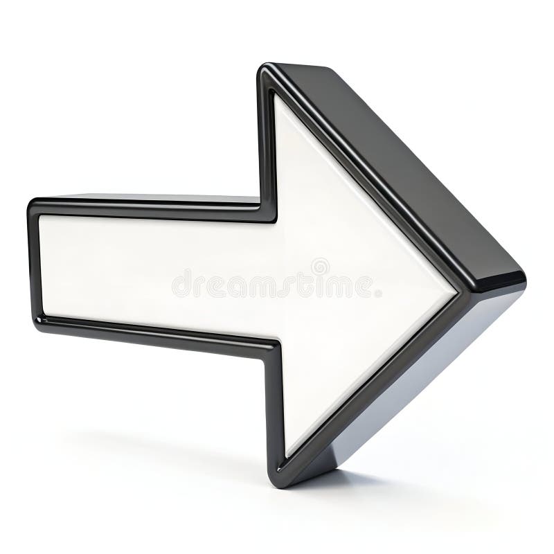 3D Rendering Arrow Icon Transparent Stock Illustration - Illustration ...