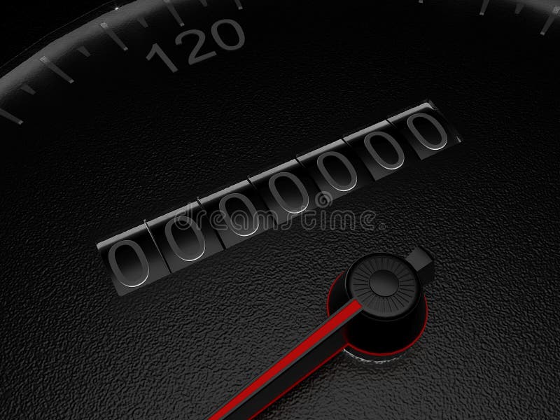 3D Rendering. Arrow Speedometer Stock Illustration - Illustration of ...