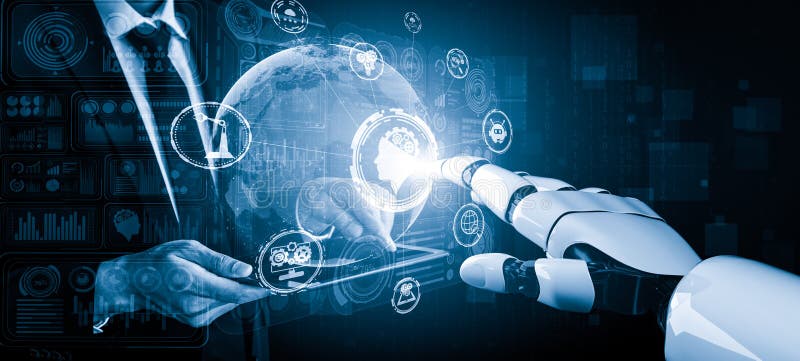 Future Artificial Intelligence and Machine Learning for AI Droid Robot ...