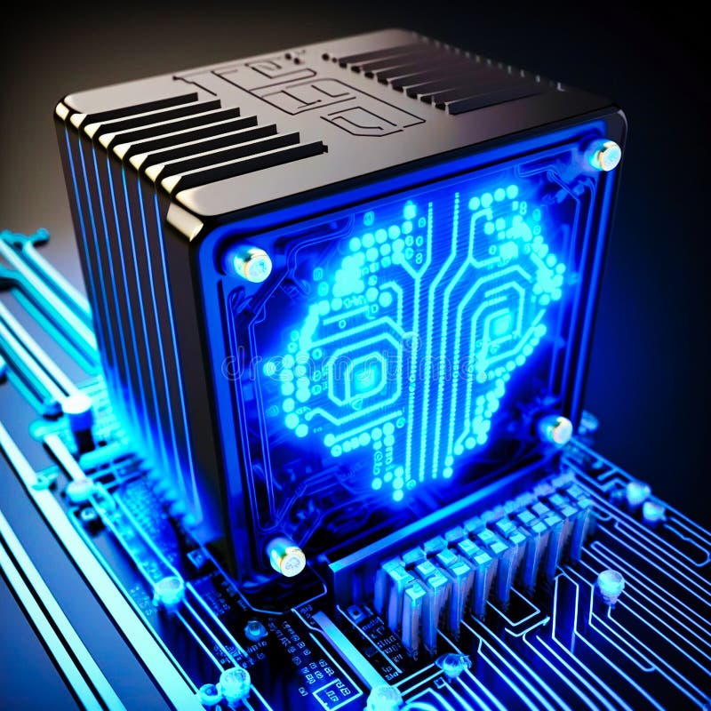3D Rendering of Artificial Intelligence Hardware, Generative AI Stock ... 3D Rendering of Artificial Intelligence Hardware, Generative AI Stock ...