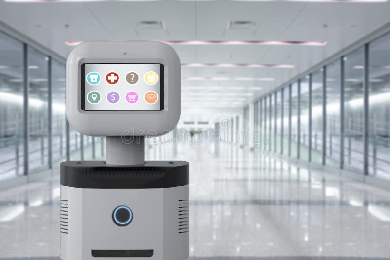 Assistant Robot with Software Stock Image - Image of intelligence ...