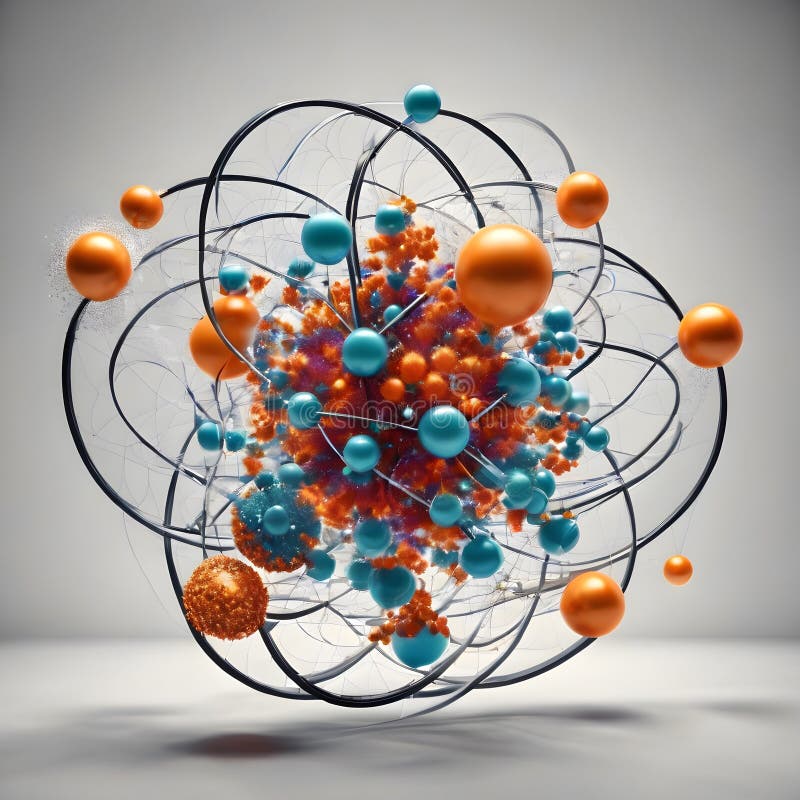 Atom – Atomic Structure Symbol for Science, Physics, Chemistry ...