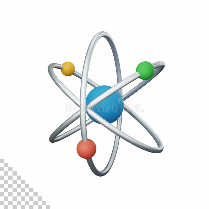 3d Rendering Atom Isolated Useful for Education, Learning, Knowledge ...