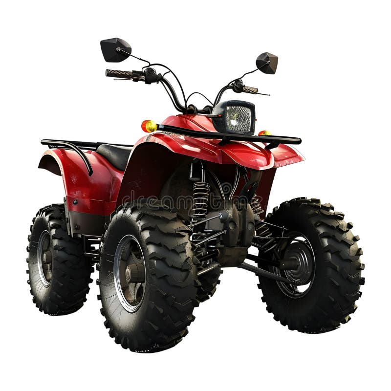 3D Rendering of a ATV Quad Bike on Transparent Background - Ai ...