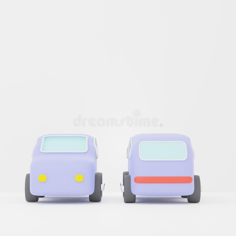 3d Rendering of Automobile or Minimal Car Icon on Clean Background for ...