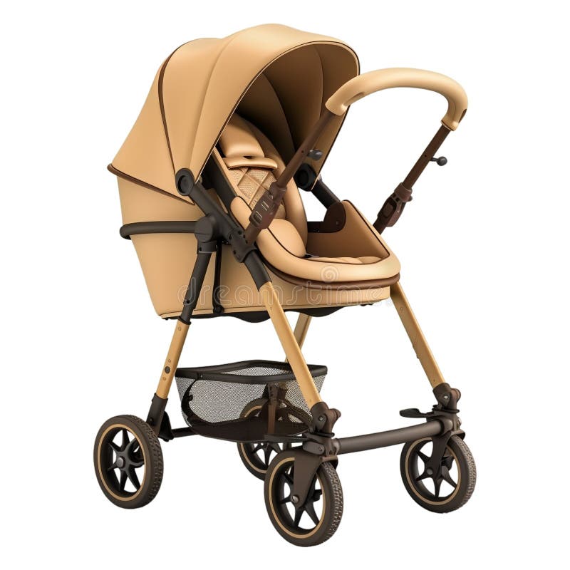 3D Rendering of a Baby Cart on Transparent Background - Ai Generated ...
