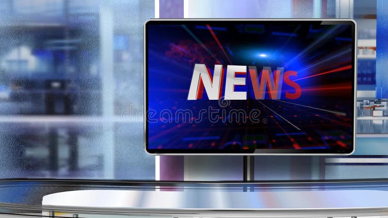 News Background with Stdio Blue Red Stock Footage - Video of layout ...